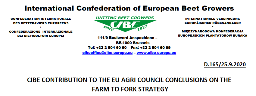 CONTRIBUȚIE CIBE LA CONSILIUL AGRI AL UE- CONCLUZII PRIVIND STRATEGIA ...